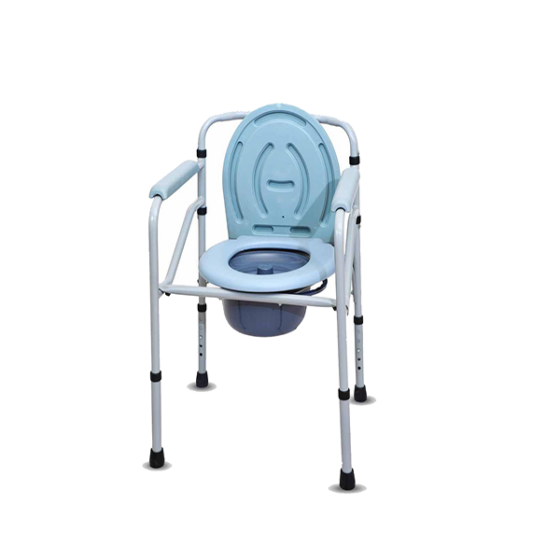 Height Adjustable Commode Chair Powder Coated | Medikart HealthCare ...