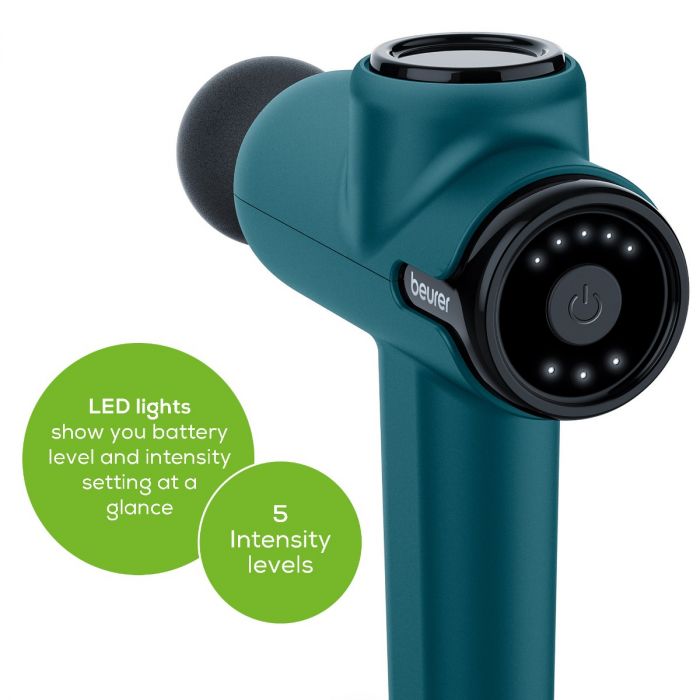 Beurer Mg99 Compact Massage Gun, Mini Deep Tissue Massager With 4 ...