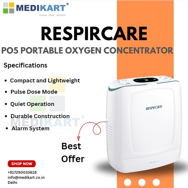 Respircare PO5 Portable Oxygen Concentrator | Breathe Easily Without ...