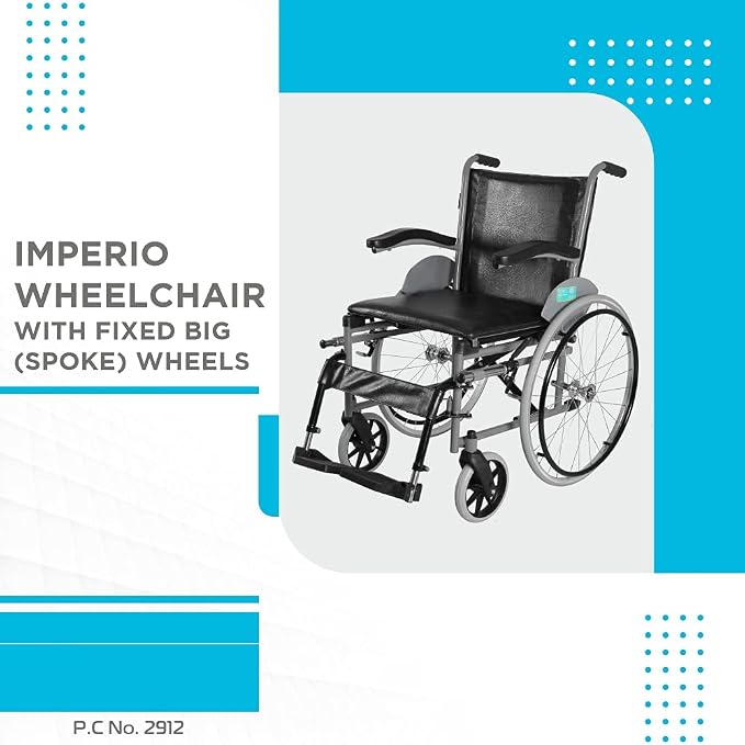 Vissco Imperio Wheelchair with Fixed Big Wheels